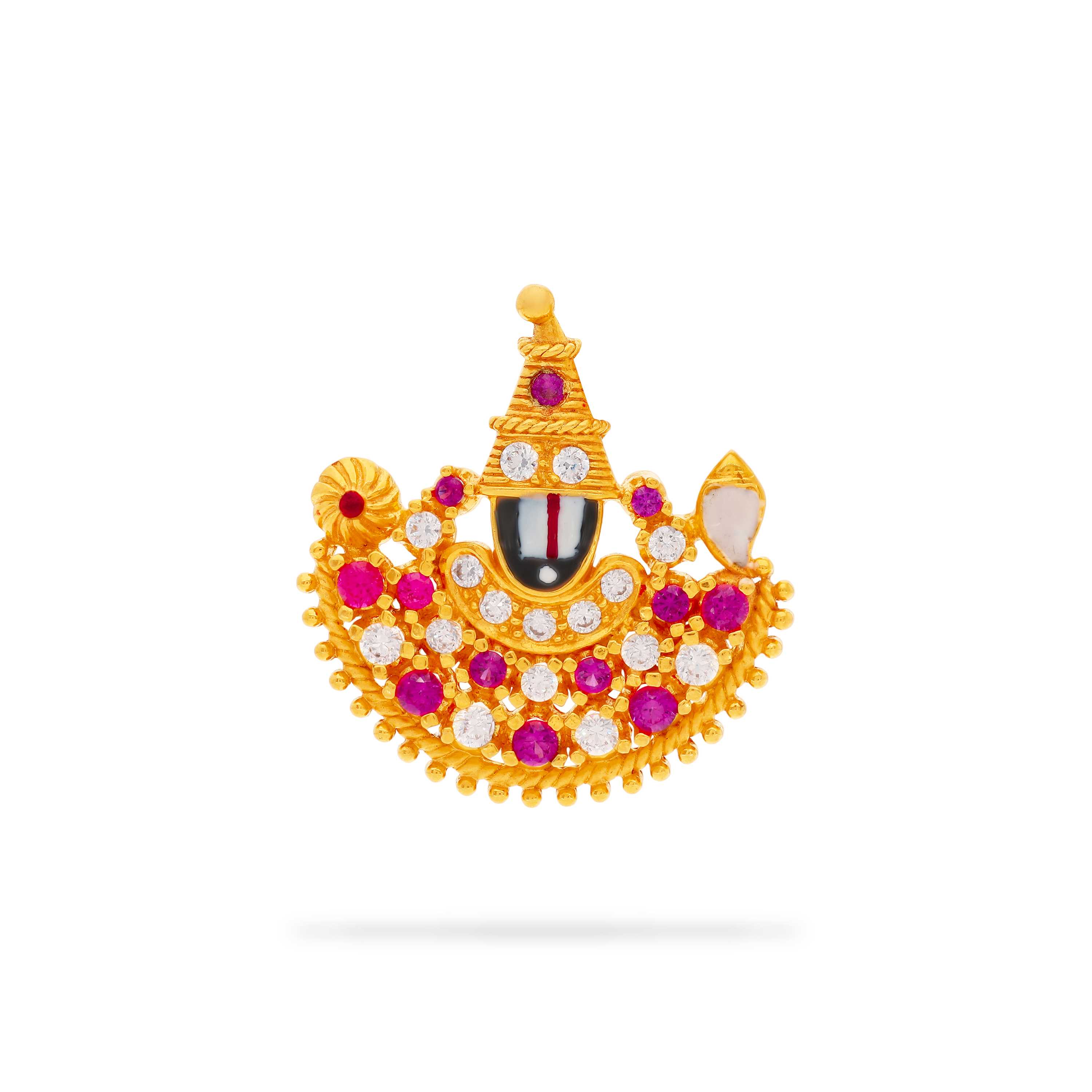 Divinely Detailed Lord Balaji 22KT Gold Locket For Men