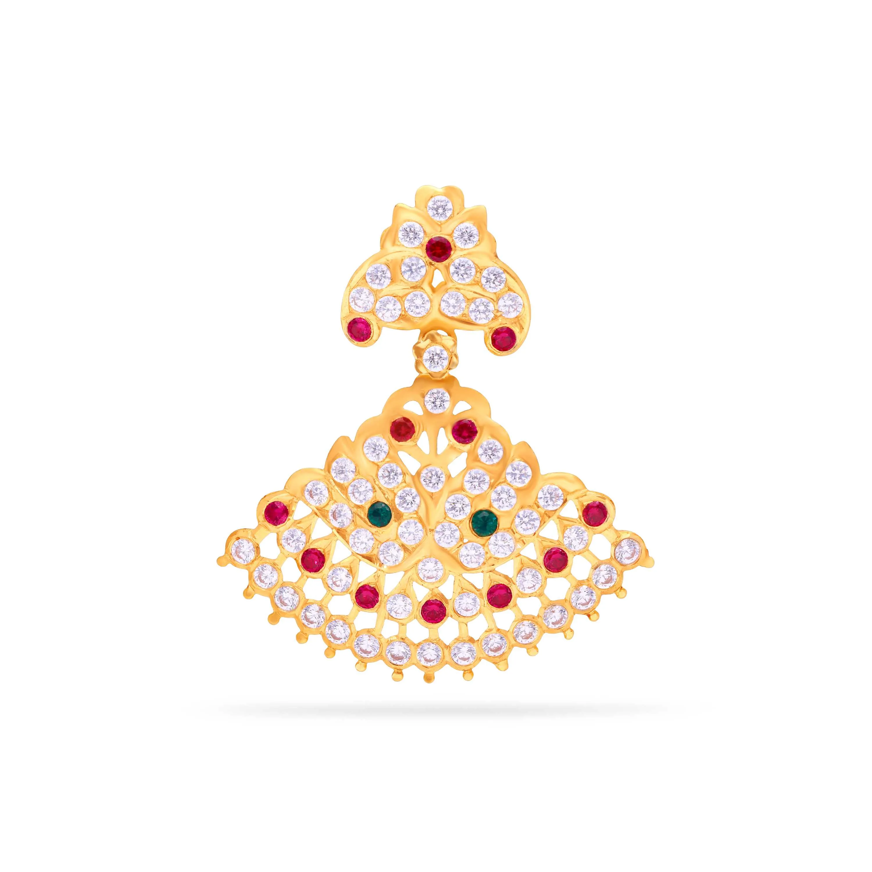 Traditionally Crafted And Studded 22KT Gold Addige Locket