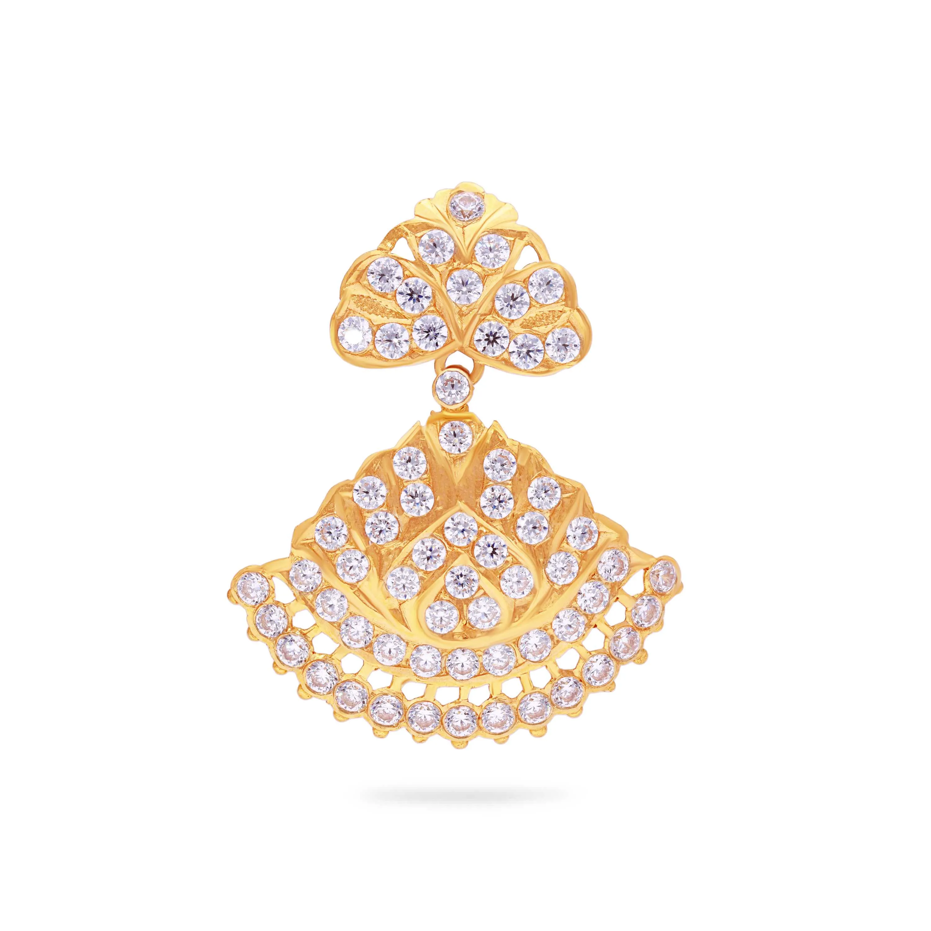 Classic Finely Detailed And Studded 22KT Gold Addige Locket