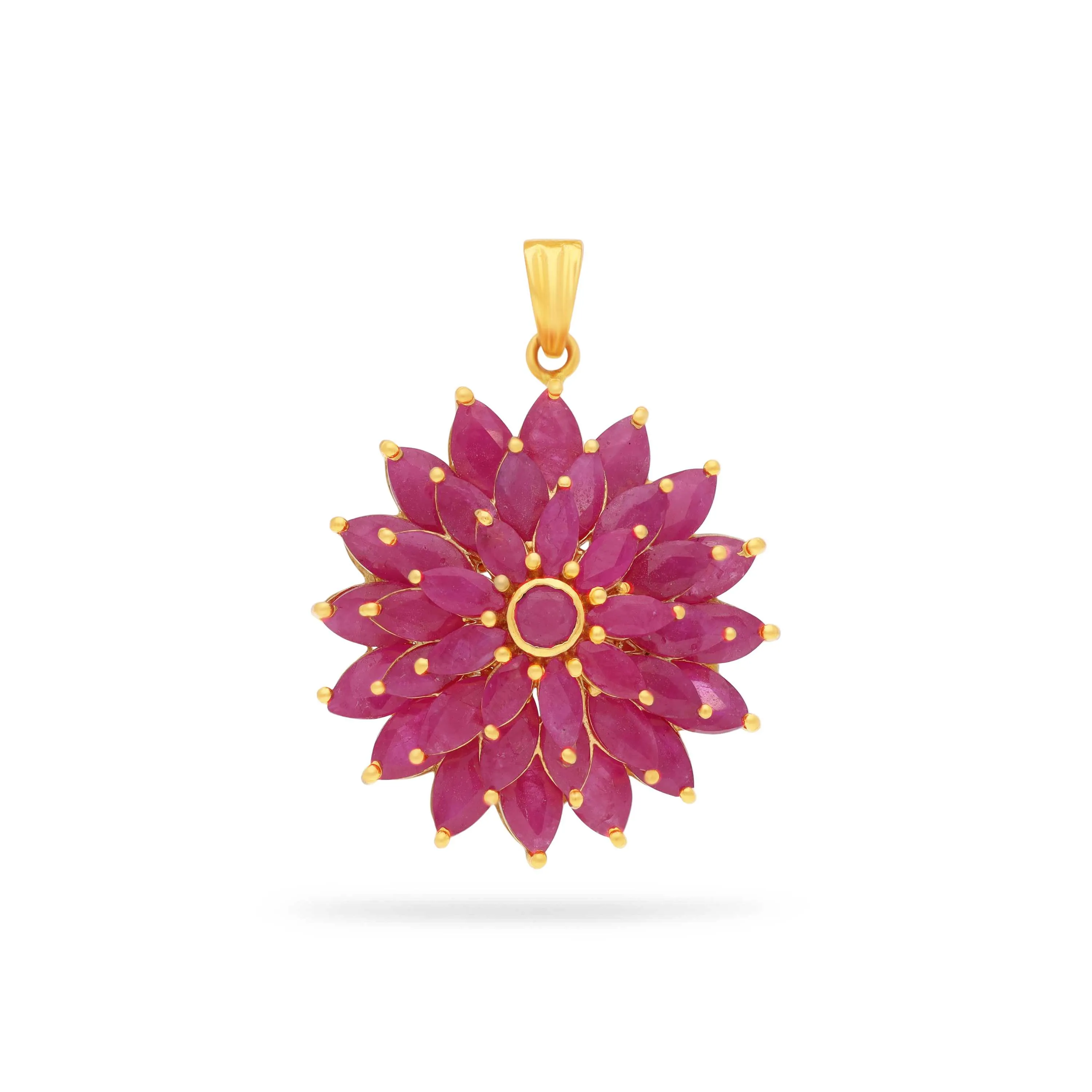 Gorgeously Detailed And Ruby Studded 22KT Gold Locket