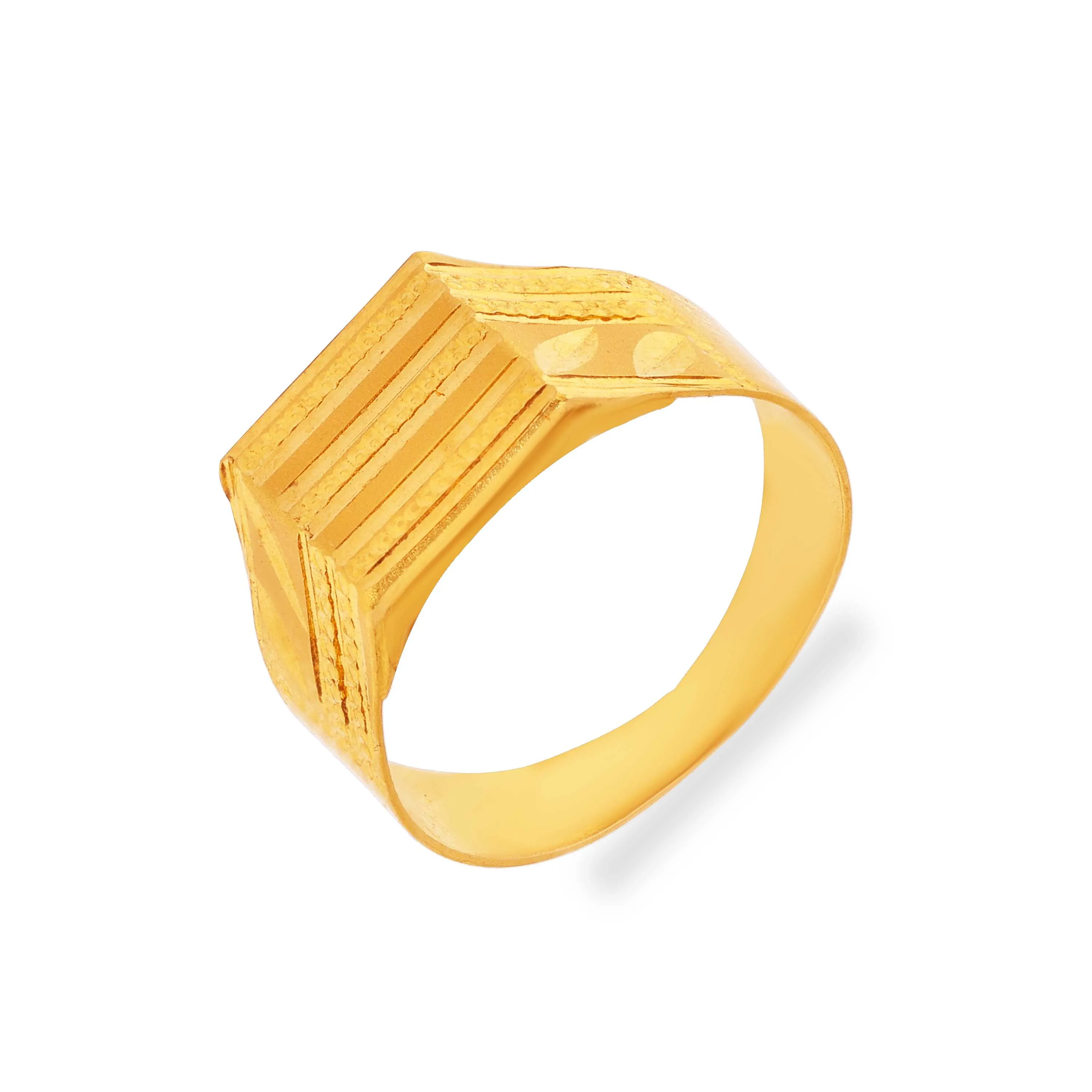 Classic Finely Detailed And Crafted 22KT Gold Baby Ring