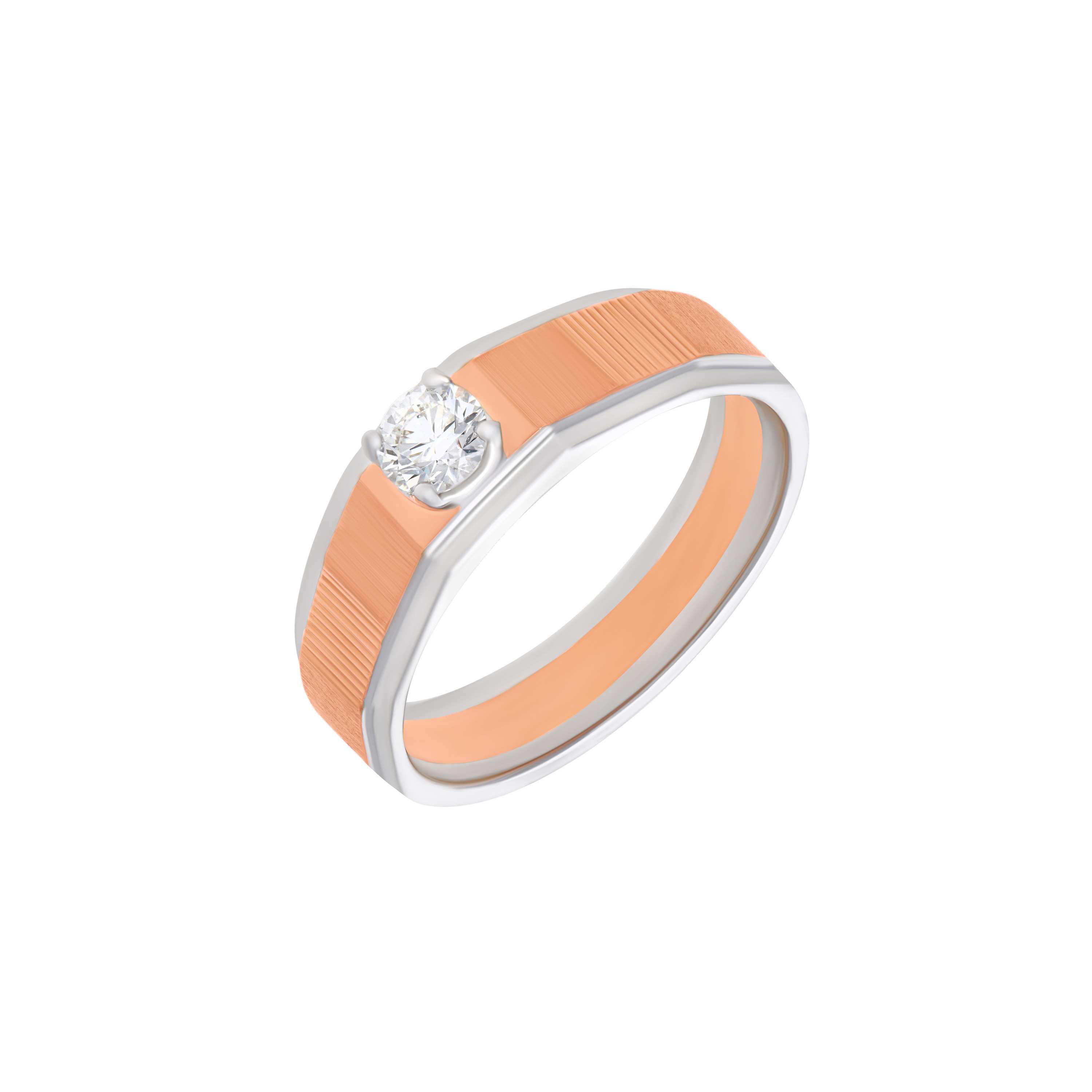 Valorous Solitaire Diamond Ring Set in 18KT Gold for Men