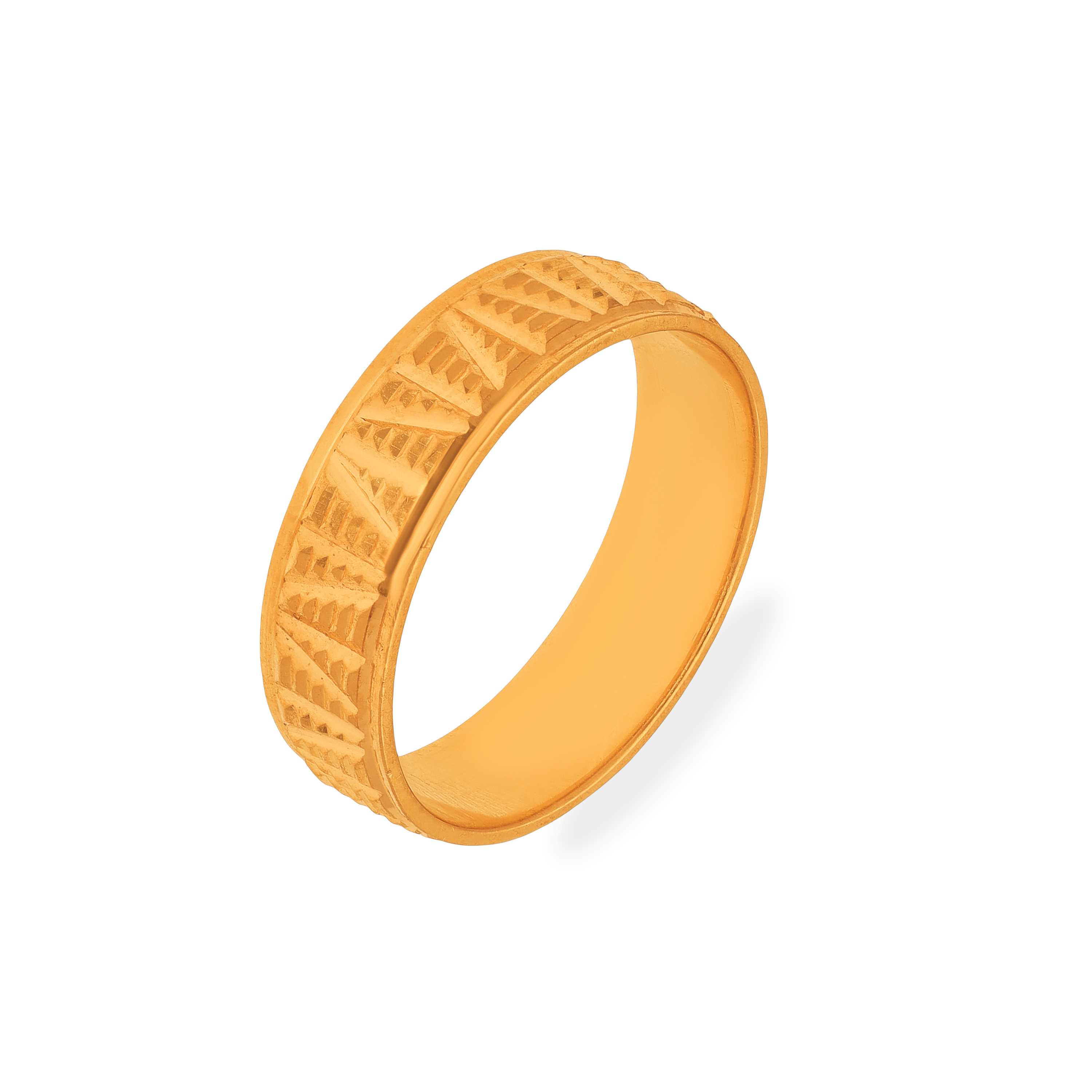 Charmingly Detailed And Crafted 22KT Gold Ring For Men