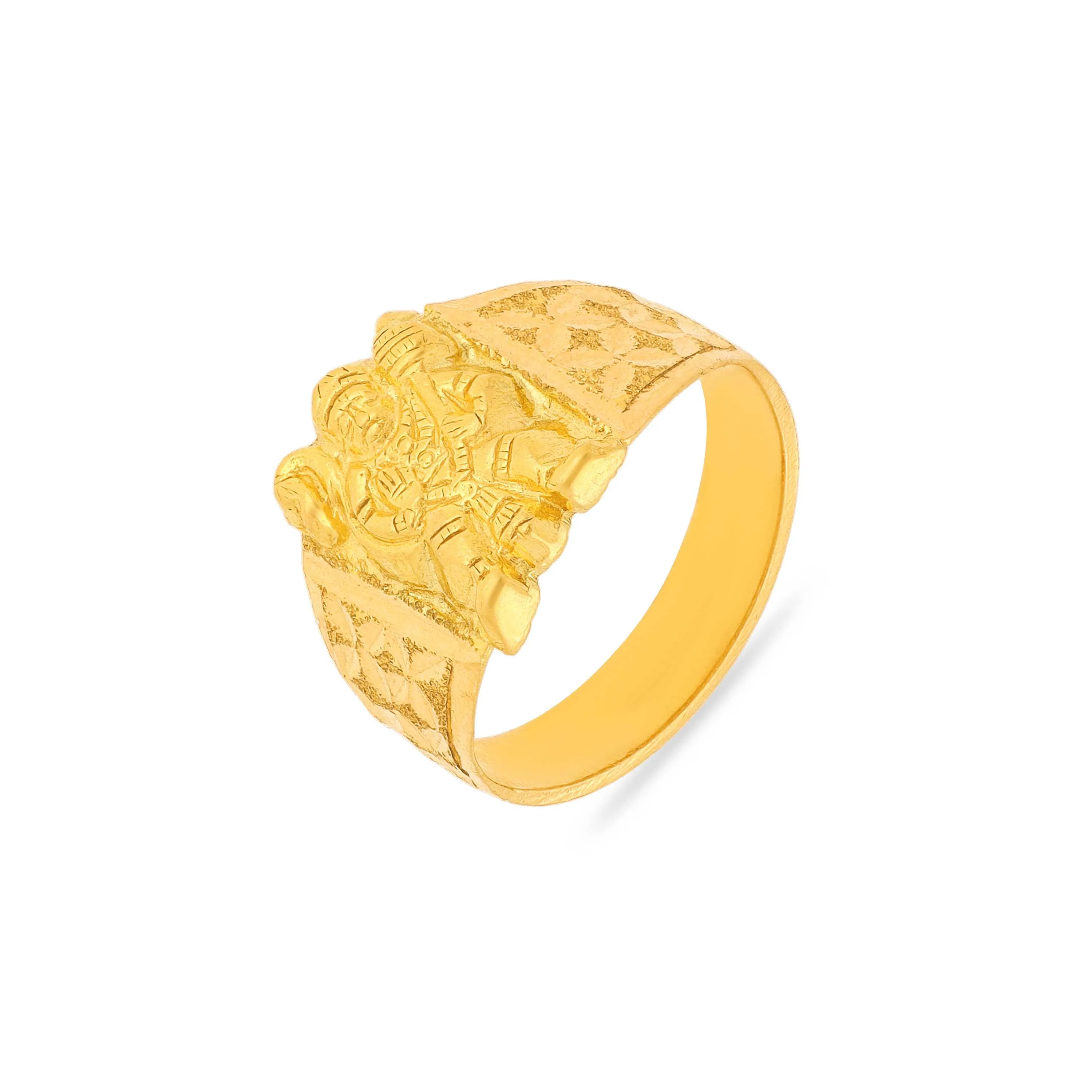 Divinely Detailed And Crafted 22KT Gold Hanuman Ring