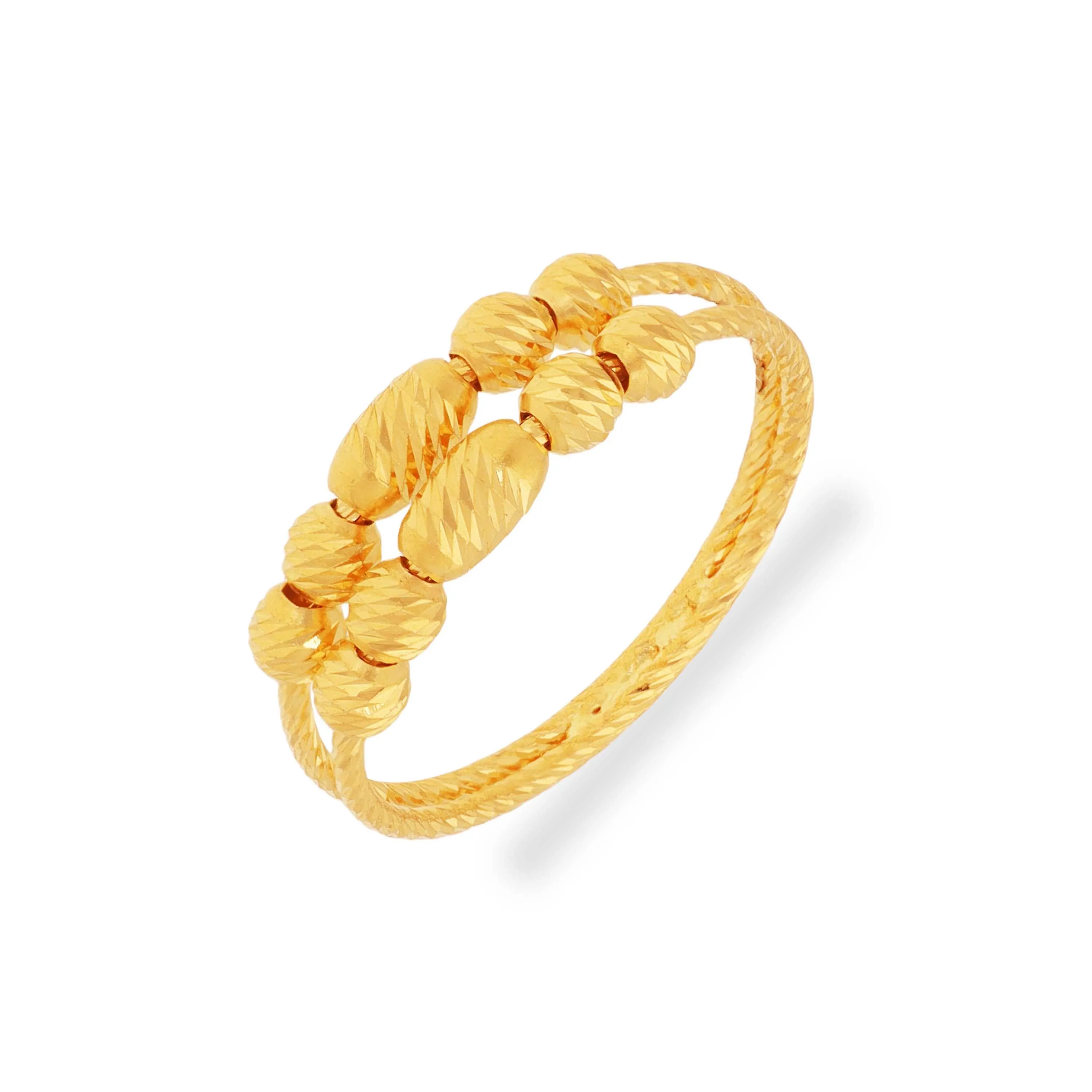 Fancy Intricately Detailed And Crafted 22KT Gold Ring For Women