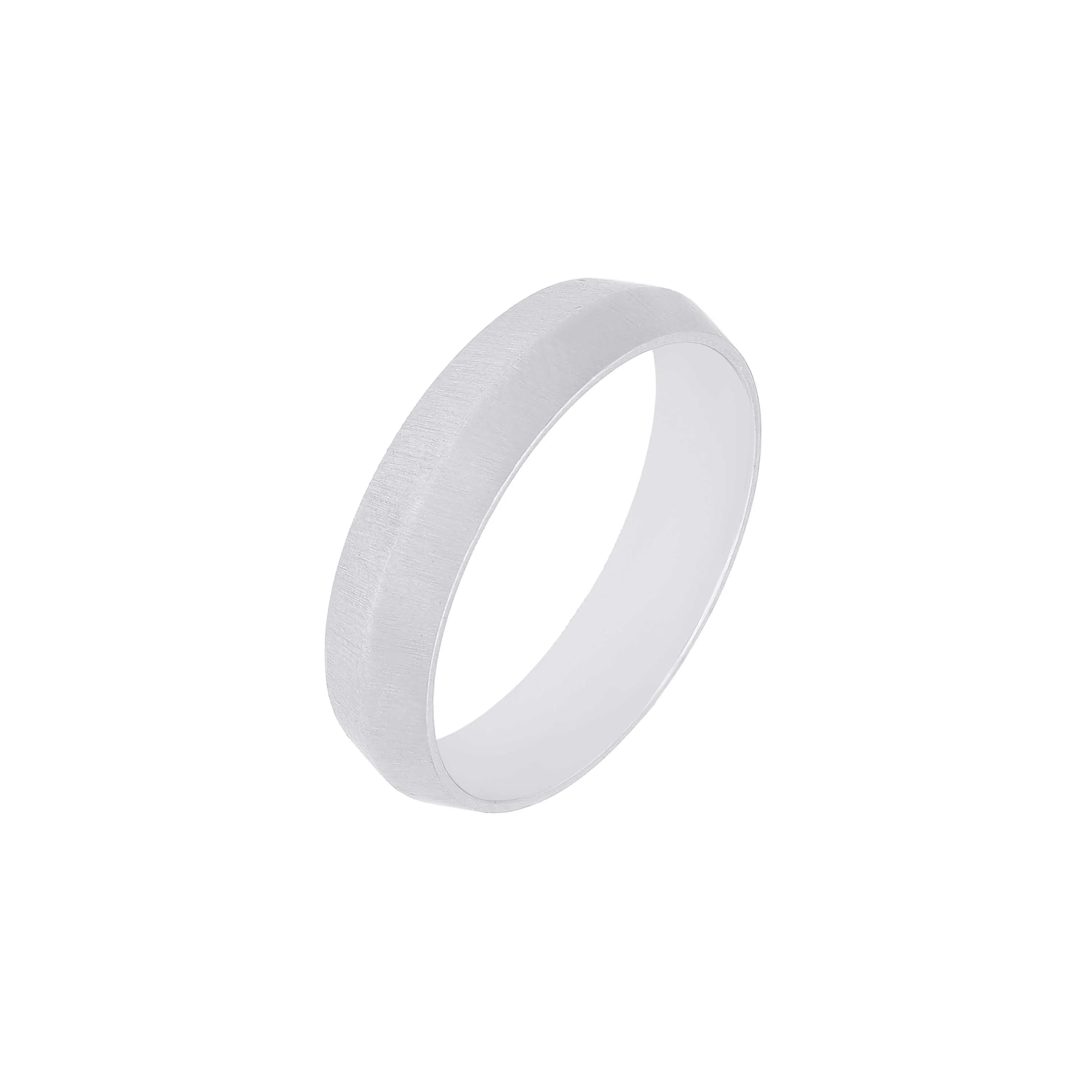 Matte Finished And Detailed Platinum Ring For Men