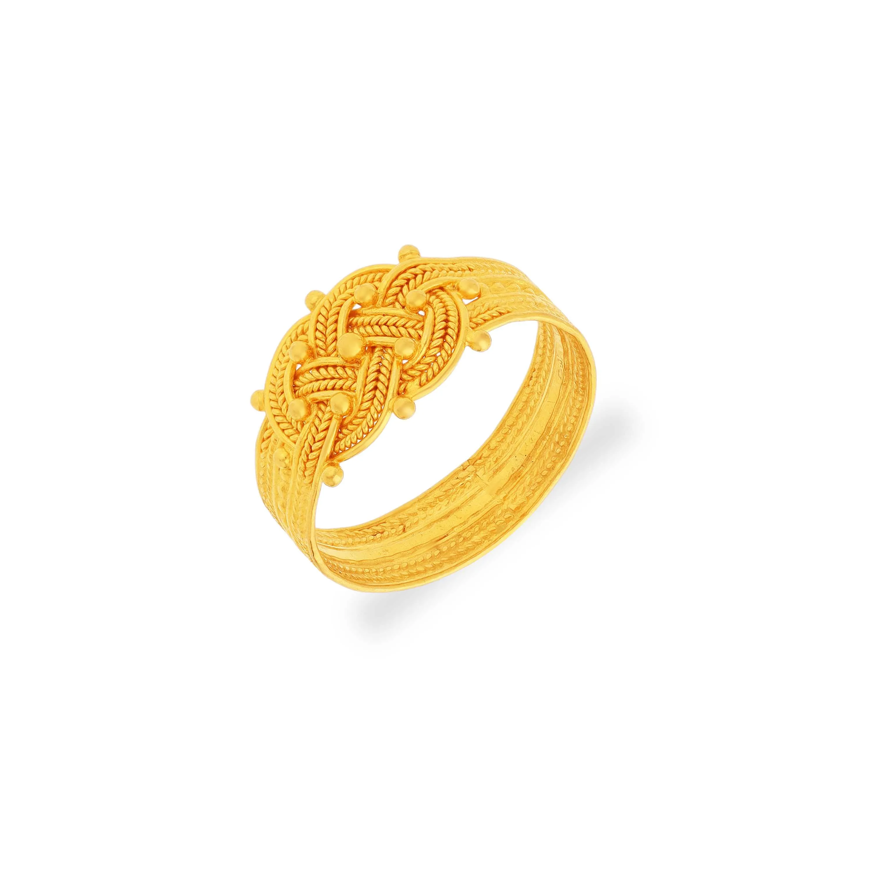 Traditionally Crafted And Detailed 22KT Gold Ring