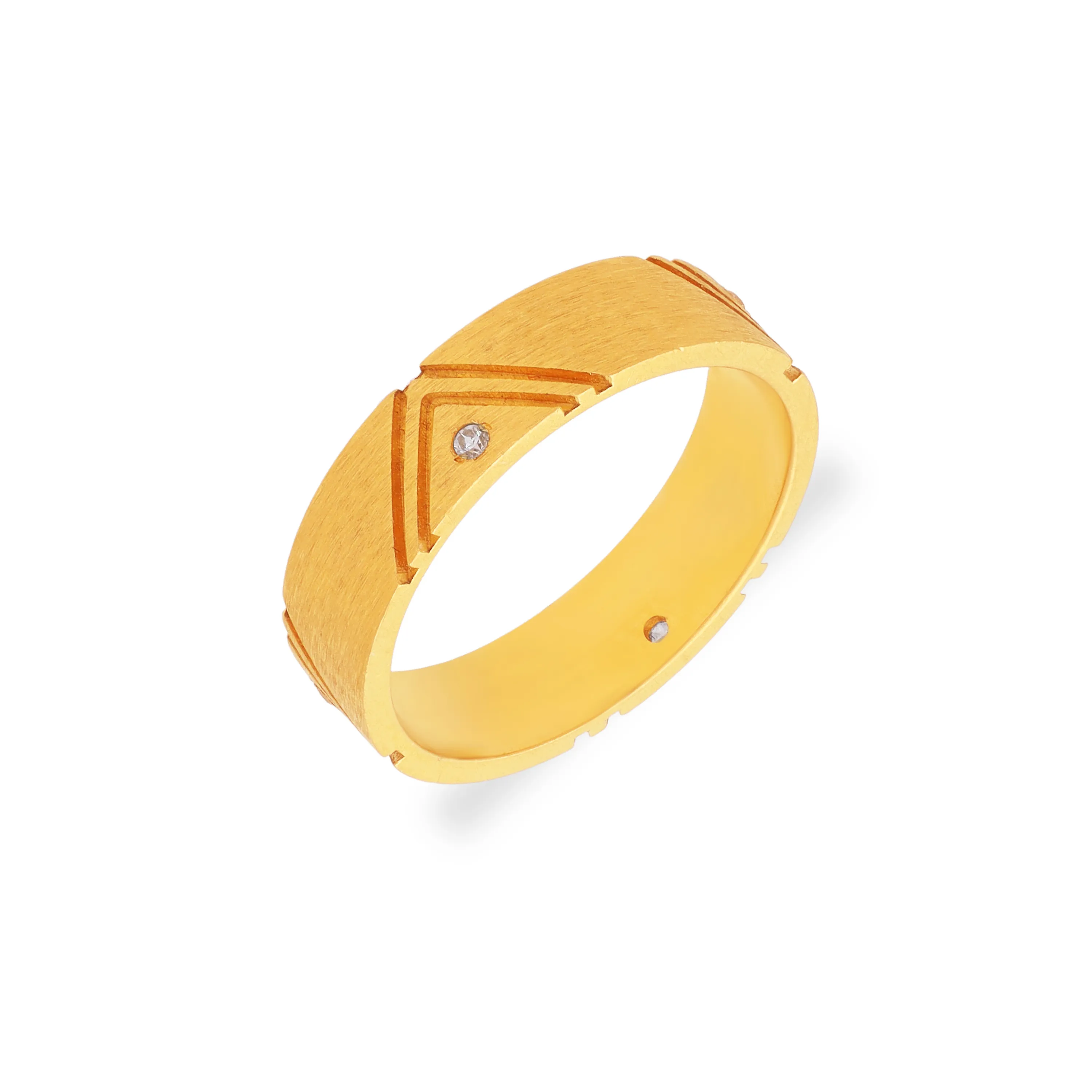 Studded & Detailed 22KT Gold Ring