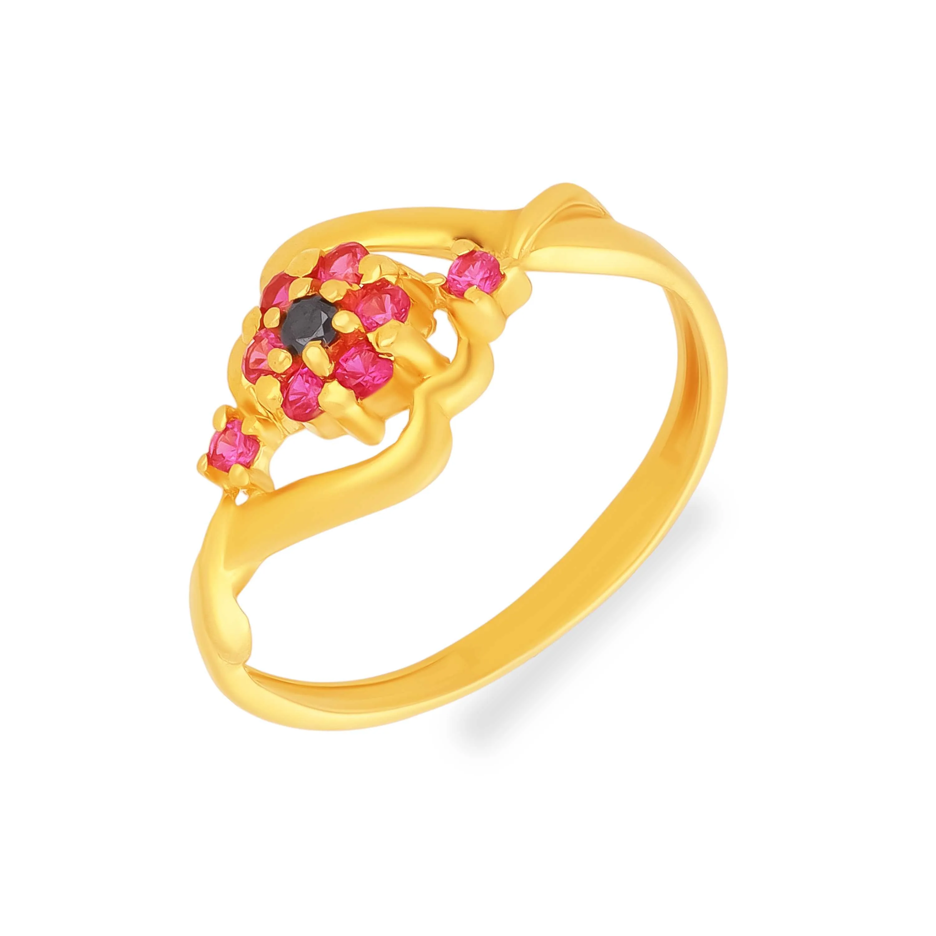 Premium Gorgeously Detailed And Studded 22KT Gold Ring