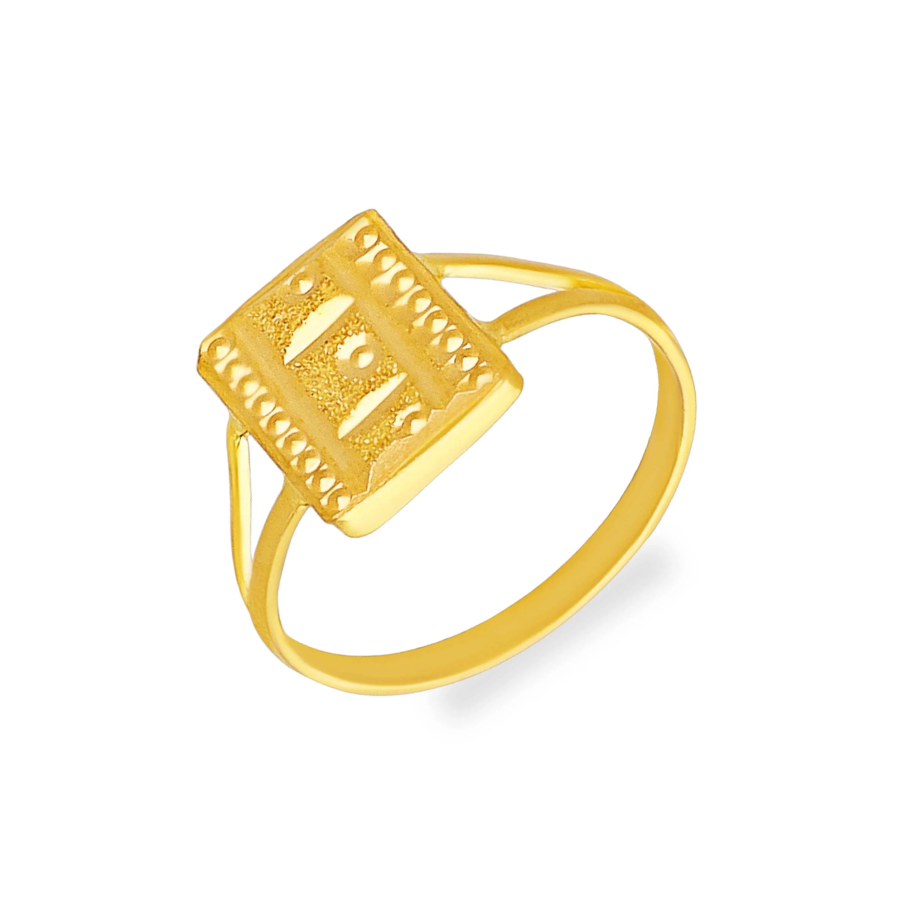 Classic Finely Detailed And Crafted 22KT Gold Baby Ring